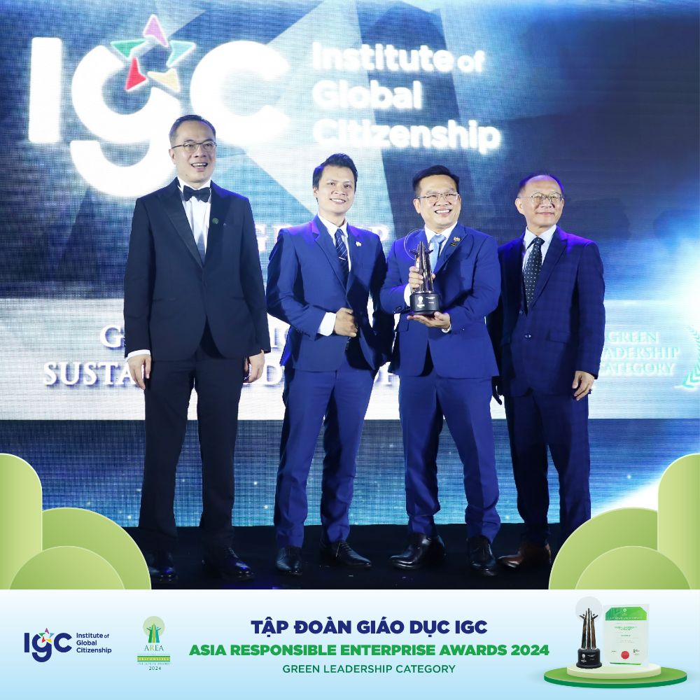 IGC Group vinh dự đạt giải thưởng Doanh nghiệp Trách nhiệm Châu Á 2024 - hạng mục Lãnh đạo Xanh ...